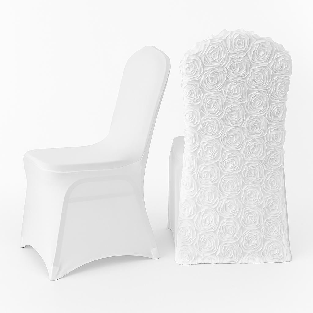Rent White Spandex Chair Covers at Affordable Prices – One Party Rentals